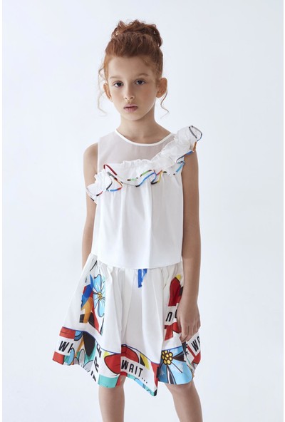 B&G Store Kız Çocuk Desenli Etek