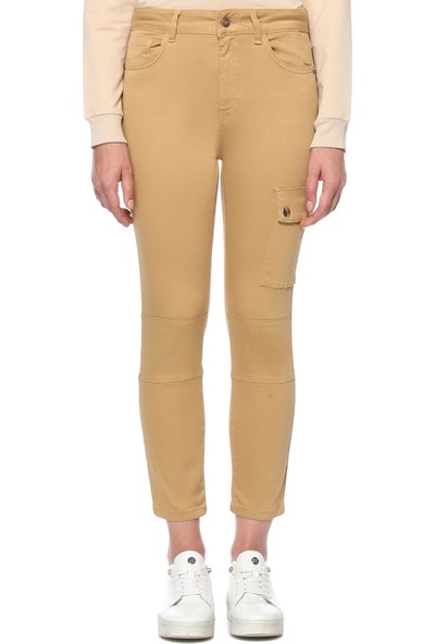 Network Slim Fit Bej Normal Bel Kargo Pantolon