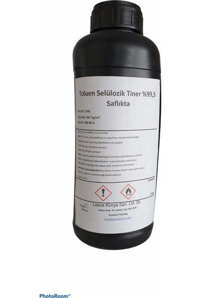 Lepus Kimya Selülozik Tiner Toluen 1 Litre