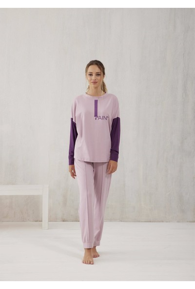 Relax Mode Kadın Penye Pijama Takımı - 10520 Relax Mode Kadın Penye Pijama Takımı - 10520