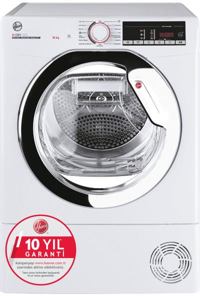 Hoover HLEH 10A2TCEX-17 10 kg Wi-Fi + Bluetooth Bağlantılı Isı Pompalı Kurutma Makinesi Hoover HLEH 10A2TCEX-17 10 kg Wi-Fi + Bluetooth Bağlantılı Isı Pompalı Kurutma Makinesi