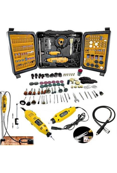 Ibeltech 350 Parça Çift Makinalı Çok Fonksiyonlu Gravür Oyma Dremel Taşlama Zımpara Kesme Set Ibeltech 350 Parça Çift Makinalı Çok Fonksiyonlu Gravür Oyma Dremel Taşlama Zımpara Kesme Set