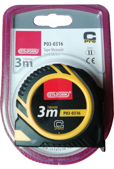 Ceta Form P03-0316 C-Pro Şeri̇t Metre - 3 Metre x 16 mm Ceta Form P03-0316 C-Pro Şeri̇t Metre - 3 Metre x 16 mm