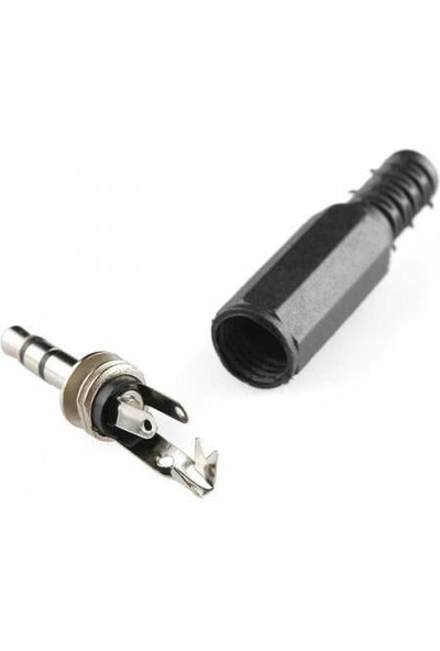 Platoon 3.5mm Plastik Kasa Jack Konnektör Lehimlik Uç