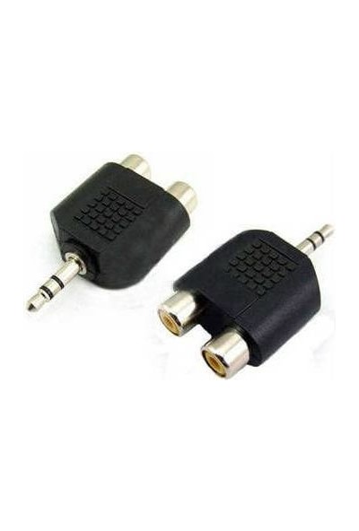 Platoon 3.5 mm Stereo Erkek 2 Rca Dişi Aparat Rca Aux Çevirici Platoon 3.5 mm Stereo Erkek 2 Rca Dişi Aparat Rca Aux Çevirici