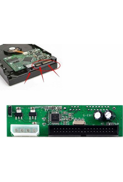 Platoon Sata Pata Ide 7 15PIN 3.5/2.5 Pata Sata Çevirici Ide Sata Çevirici 3.5 HDD Için