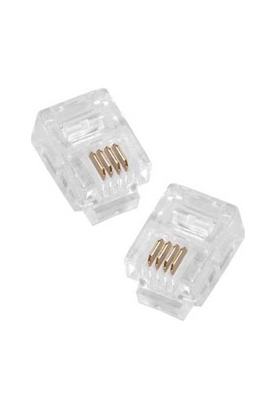 Platoon RJ11 Connektör 6P4C Telefon Kablosu Jack Platoon RJ11 Connektör 6P4C Telefon Kablosu Jack