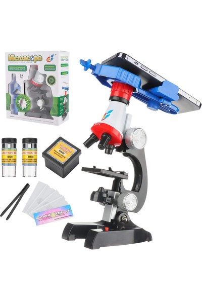 Yakpen Çocuk Eğitici Mikroskop Seti 100X 400X 1200X Büyütme Telefon Klipsli Yakpen Çocuk Eğitici Mikroskop Seti 100X 400X 1200X Büyütme Telefon Klipsli