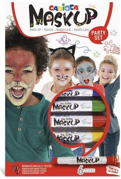 Carioca Mask Up Yüz Boyası – Party 6 Renk