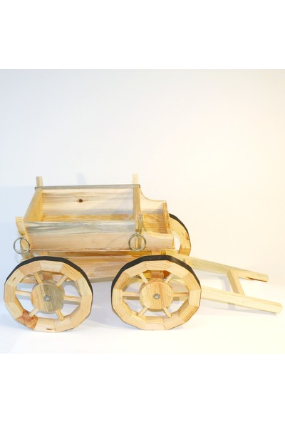 Ahşap At Arabası 70 cm