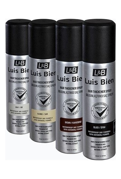 Luis Bien Hair Fiber Dolgunlaştırıcı 100 ml Saç Spreyi 3 Adet Luis Bien Hair Fiber Dolgunlaştırıcı 100 ml Saç Spreyi 3 Adet