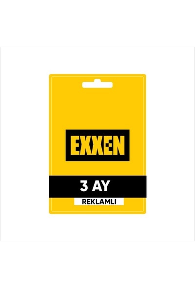 Exxen 3 Ay Reklamlı