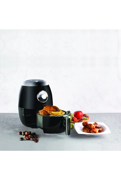 Karaca Multifry Siyah Air Fryer Yağsız Fritöz Karaca Multifry Siyah Air Fryer Yağsız Fritöz