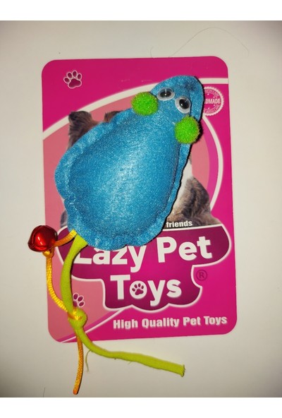 Lazy Pet Toys Keçe Fare Kedi Oyuncağı & Catnipli & Zilli & Orta Boy 10 cm Lazy Pet Toys Keçe Fare Kedi Oyuncağı & Catnipli & Zilli & Orta Boy 10 cm