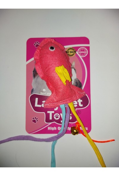 Lazy Pet Toys Keçe Balık Kedi Oyuncağı & Catnipli & Zilli & Orta Boy 10 cm Lazy Pet Toys Keçe Balık Kedi Oyuncağı & Catnipli & Zilli & Orta Boy 10 cm