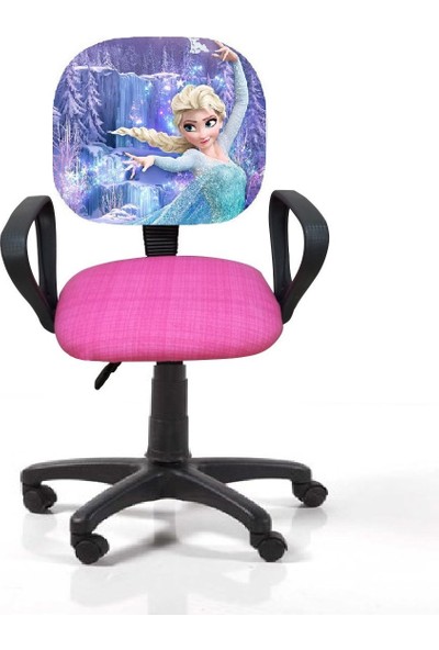 Depolife Karlar Ülkesi Elsa Frozen Desenli Çocuk Odası Ders Çalışma Koltuğu Tekerlekli Amortisörlü Kumaş Depolife Karlar Ülkesi Elsa Frozen Desenli Çocuk Odası Ders Çalışma Koltuğu Tekerlekli Amortisörlü Kumaş