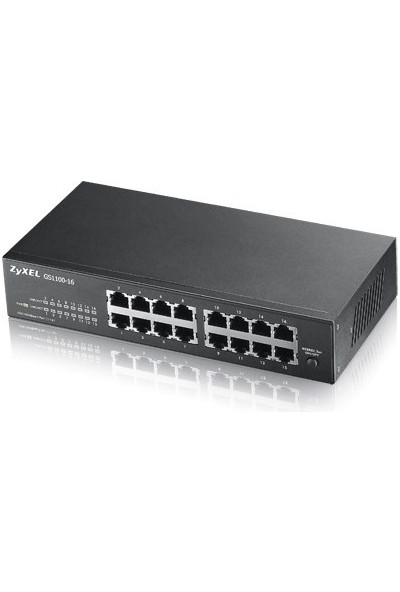 Zyxel GS1100-16 16 Port 10-100-1000 Mbps Switch Zyxel GS1100-16 16 Port 10-100-1000 Mbps Switch