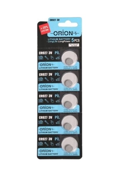 Orion CR927 3V Lithium Pil 5'li Paket Orion CR927 3V Lithium Pil 5'li Paket