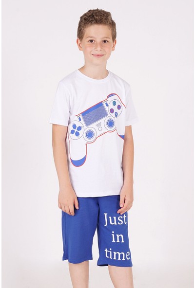 Zepkids Erkek Çocuk Kaprili Takım Oyun Kolu Baskılı