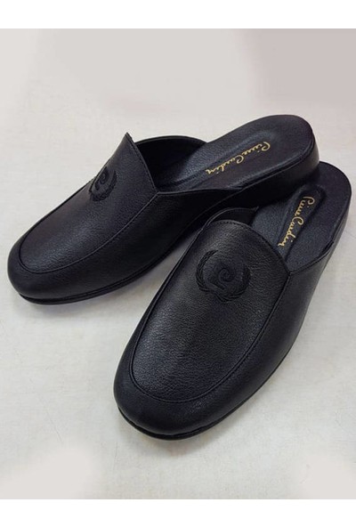 Pierre Cardin Pierre Cardin Erkek Damat Çeyiz Armalı Deri Terlik 289