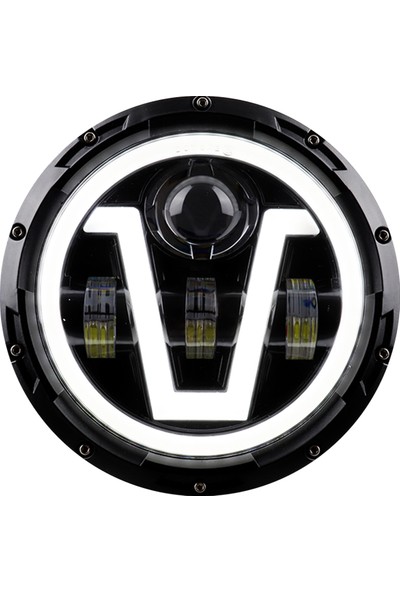 Gahome 1 Adet 12 V / 24 V Motorsiklet Farı 7 `` V-Şekilli LED (Yurt Dışından) Gahome 1 Adet 12 V / 24 V Motorsiklet Farı 7 `` V-Şekilli LED (Yurt Dışından)