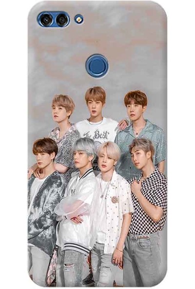 Marselit Huawei P Smart 2018 Bts Tüm Üyeler Tasarımlı Telefon KILIFI-BTS06