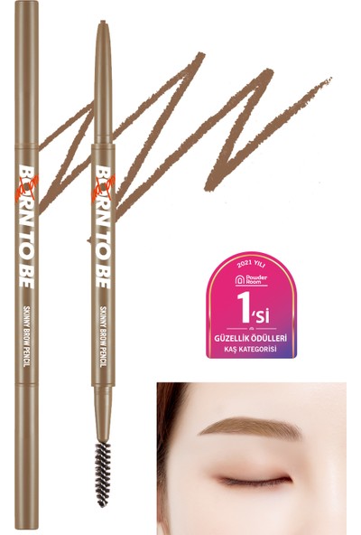 Missha Kalıcı Etkili, Ultra Ince Uçlu,fırçalı Kaş Kalemi Madproof Skinny Brow Pencil (02 Light Brown) Missha Kalıcı Etkili, Ultra Ince Uçlu,fırçalı Kaş Kalemi Madproof Skinny Brow Pencil (02 Light Brown)