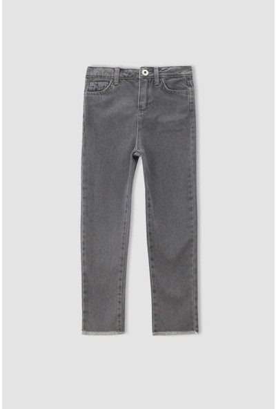 DeFacto Kız Çocuk Straight Fit Jean Pantolon W0926A621AU