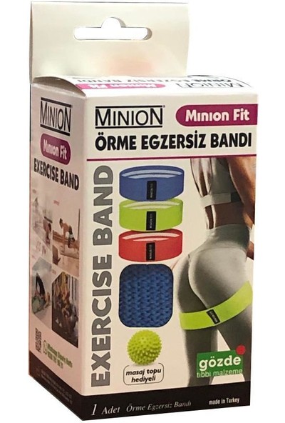 Minion Örme Plates Egzersiz Bandı (Kol-Bacak Yumuşak Small)