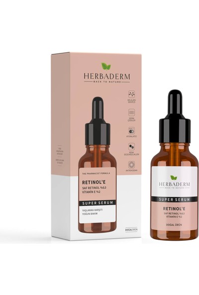 Herbaderm Süperserum Saf Retinol %0,3 Vitamin-E %2
