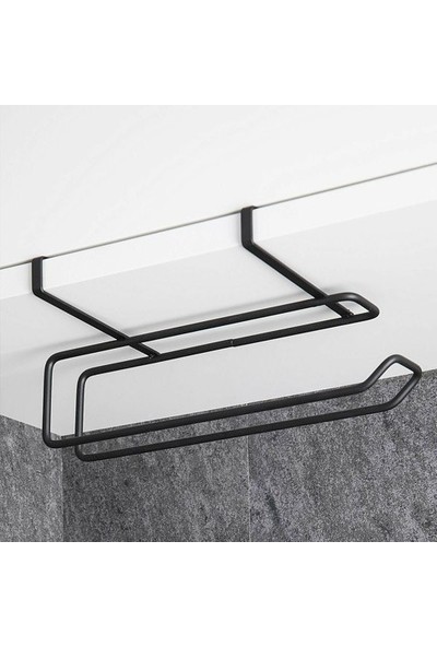 Keyfi Sepet Dolap Kapağına Uyumlu Paslanmaz Mat Kağıt Havluluk Siyah Keyfi Sepet Dolap Kapağına Uyumlu Paslanmaz Mat Kağıt Havluluk Siyah