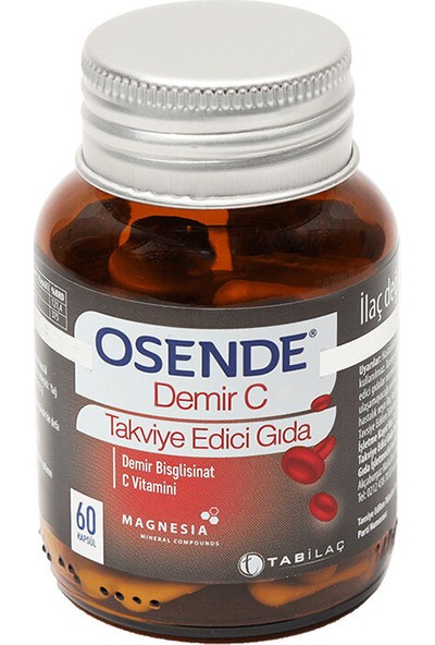 Osende Demir C 60 Kapsül Osende Demir C 60 Kapsül
