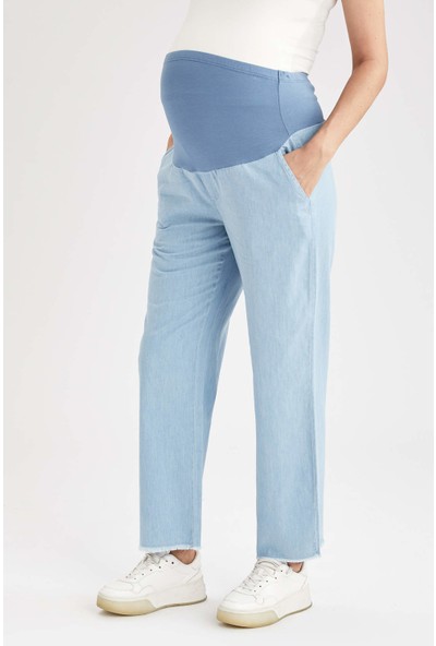 DeFacto Hamile Relax Fit Geniş Paça Jean Pantolon V9074AZ21HS DeFacto Hamile Relax Fit Geniş Paça Jean Pantolon V9074AZ21HS