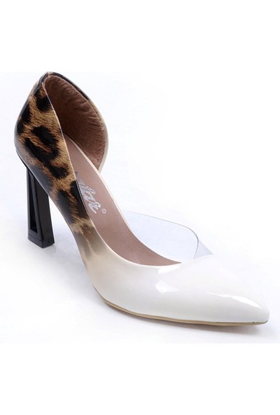Ustalar Ayakkabı Çanta Bej Kadın Sitiletto Topuklu Ayakkabı 524.655