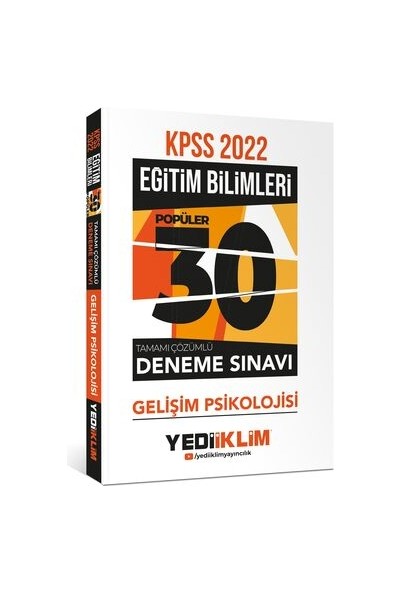 Yediiklim Yayınları 2022 KPSS Eğitim Bilimleri Gelişim Psikolojisi Tamamı Çözümlü 30 Popüler Deneme Yediiklim Yayınları 2022 KPSS Eğitim Bilimleri Gelişim Psikolojisi Tamamı Çözümlü 30 Popüler Deneme