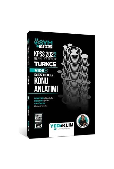 Yediiklim Yayınları 2022 KPSS Genel Yetenek ÖSYM Ne Sorar Türkçe Video Destekli Konu Anlatımı Yediiklim Yayınları 2022 KPSS Genel Yetenek ÖSYM Ne Sorar Türkçe Video Destekli Konu Anlatımı