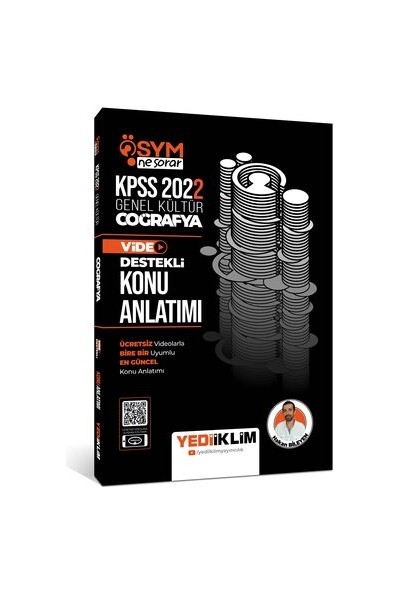 Yediiklim Yayınları 2022 KPSS Genel Kültür ÖSYM Ne Sorar Coğrafya Video Destekli Konu Anlatımı Yediiklim Yayınları 2022 KPSS Genel Kültür ÖSYM Ne Sorar Coğrafya Video Destekli Konu Anlatımı