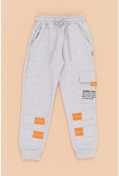 FullaModa Çocuk Tek Cepli Baskılı Jogger Eşofman Altı