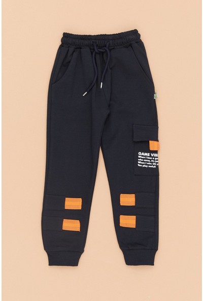 FullaModa Çocuk Tek Cepli Baskılı Jogger Eşofman Altı
