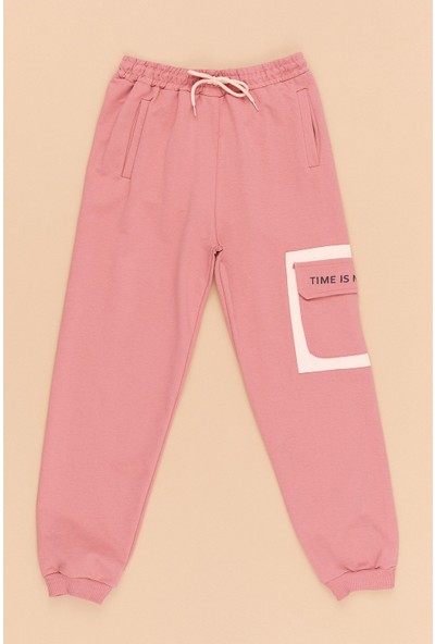 FullaModa Çocuk Kargo Cepli Baskılı Jogger Eşofman Altı FullaModa Çocuk Kargo Cepli Baskılı Jogger Eşofman Altı