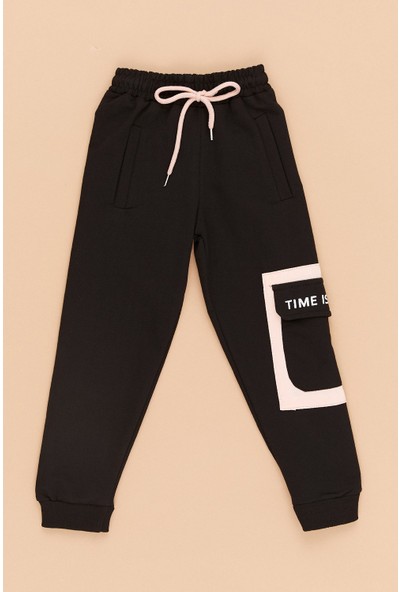FullaModa Çocuk Kargo Cepli Baskılı Jogger Eşofman Altı FullaModa Çocuk Kargo Cepli Baskılı Jogger Eşofman Altı