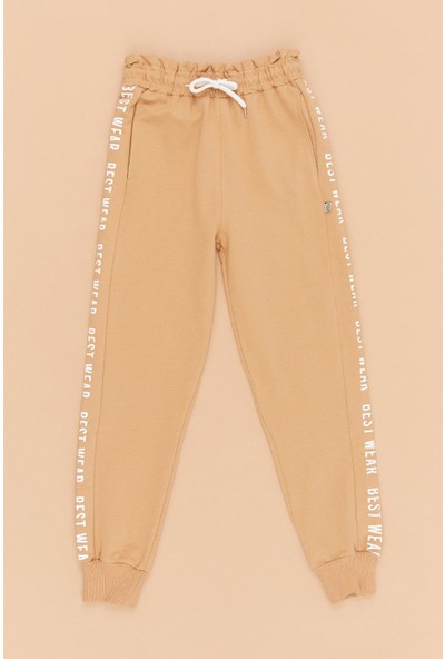 FullaModa Çocuk Beli Lastikli Best Wear Baskılı Jogger Eşofman Altı