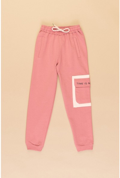 FullaModa Çocuk Kargo Cepli Baskılı Jogger Eşofman Altı FullaModa Çocuk Kargo Cepli Baskılı Jogger Eşofman Altı
