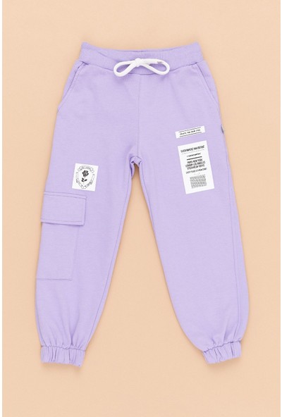 FullaModa Çocuk Kargo Cepli Baskılı Paçası Lastikli Jogger Eşofman Altı FullaModa Çocuk Kargo Cepli Baskılı Paçası Lastikli Jogger Eşofman Altı
