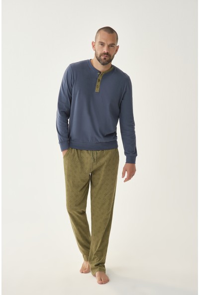 Dagi Haki Uzun Kol Pijama Takımı