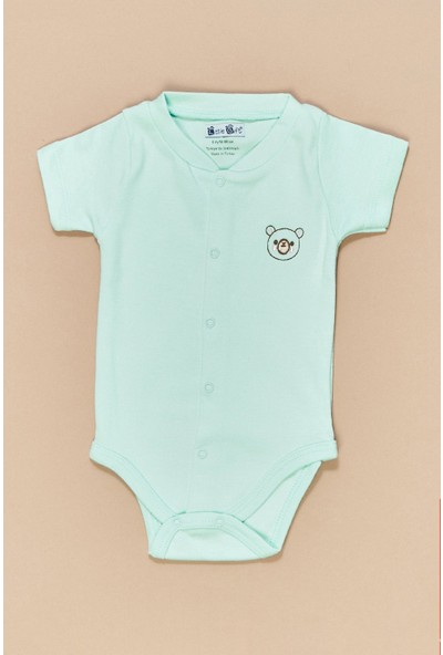 FullaModa Çocuk Ayıcık Baskılı Çıtçıtlı Body