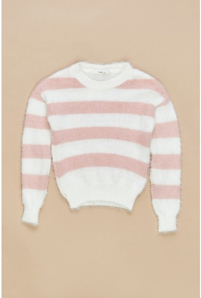 FullaModa Çocuk Çizgili Sakallı Kazak FullaModa Çocuk Çizgili Sakallı Kazak