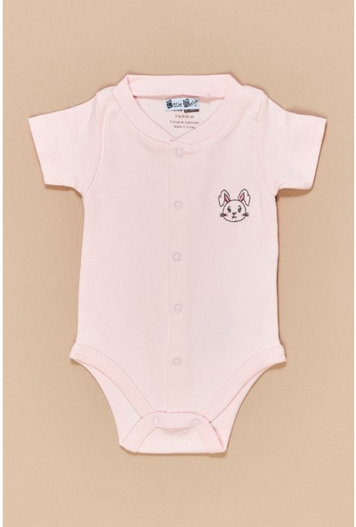 FullaModa Çocuk Tavşan Baskılı Çıtçıtlı Body FullaModa Çocuk Tavşan Baskılı Çıtçıtlı Body