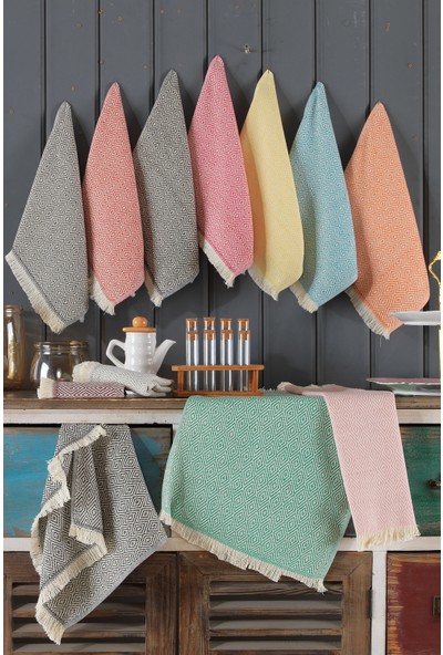 Fushia Peşkir 30X50 cm 12 Li El Havlu Seti Pamuklu Fushia Peşkir 30X50 cm 12 Li El Havlu Seti Pamuklu