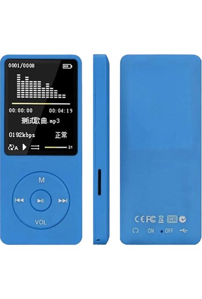Zsykd LCD Ekran Fm Radyo Video Oyunları Film Mp3 Mp4 Player Hafıza Kapasitesi 8gb Mavi (Yurt Dışından) Zsykd LCD Ekran Fm Radyo Video Oyunları Film Mp3 Mp4 Player Hafıza Kapasitesi 8gb Mavi (Yurt Dışından)